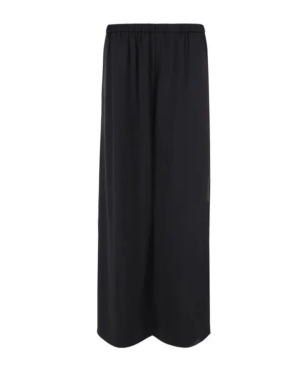 BY MALENE BIRGER Elasticwaist Wideleg Trousers - Black