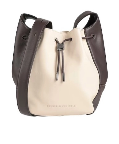 Brunello Cucinelli Two-tone Leather Bucket Bag