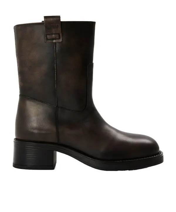 ALOHAS Rajan Boot Ankle Heeled Boots - Black