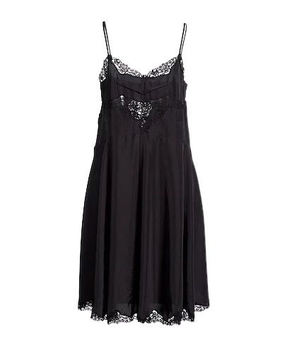 Sportmax Midi Dress With Lace Trim - Black
