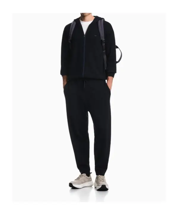 Emporio Armani Zip-up Knitted Hoodie