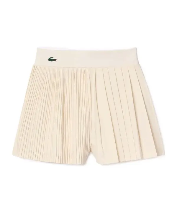 Lacoste Pleated Shorts - Nude