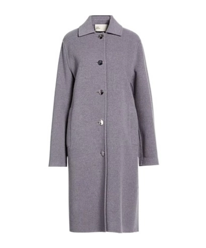 Tory Burch Plain Colour Coats - Gray