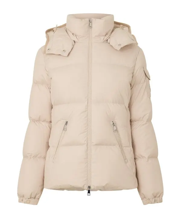 Moncler Hooded Down Jacket - Nude