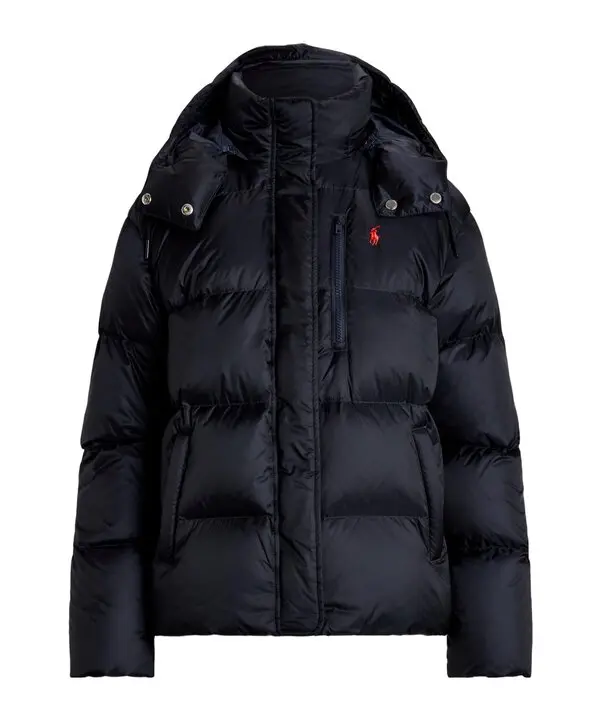 Polo Ralph Lauren Quilted Hooded Puffer Jacket - Black
