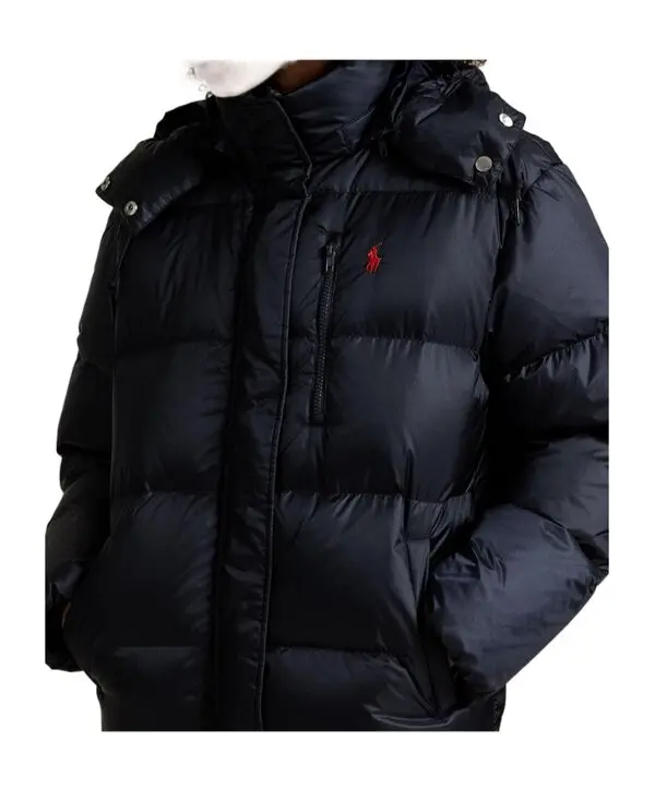 Polo Ralph Lauren Quilted Hooded Puffer Jacket - Black