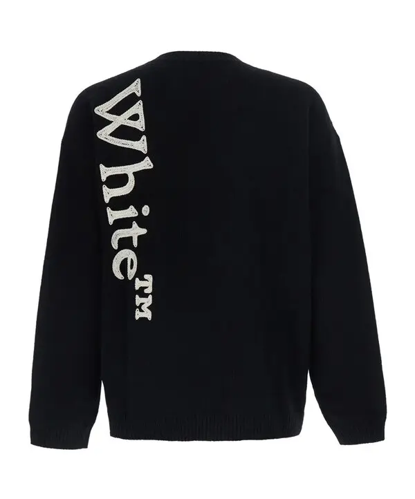 Off-White Long-sleeve Knit Top