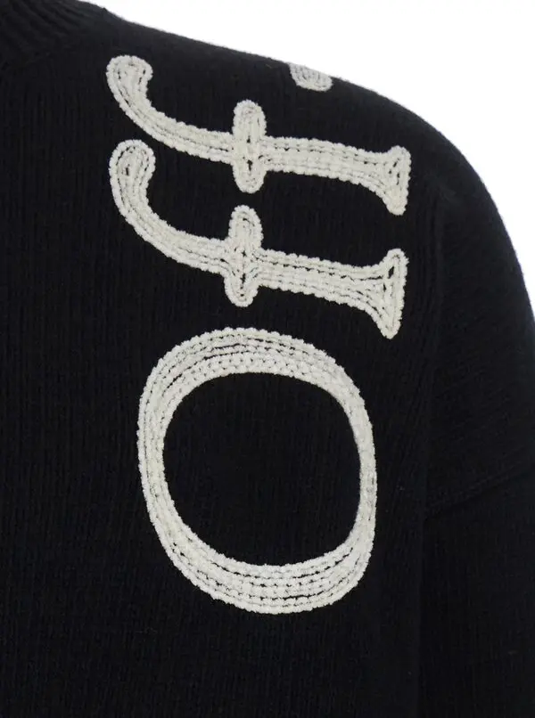 Off-White Long-sleeve Knit Top