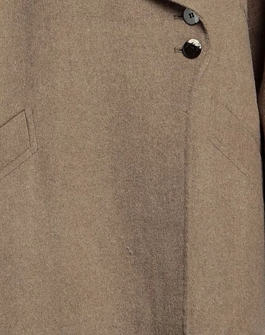 GANNI Single-breasted Brushed-felt Coat