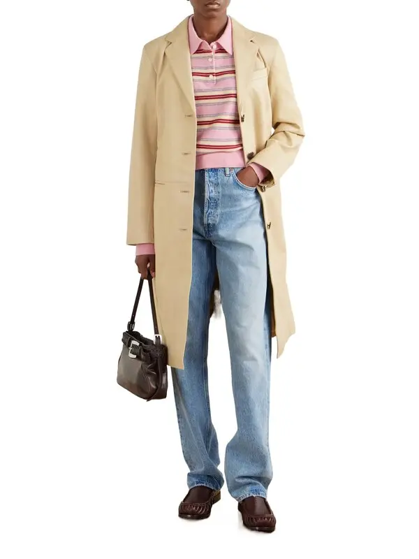 Staud Minimalist Lambskin Coat