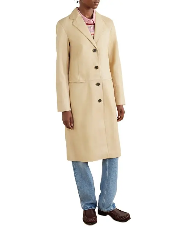 Staud Minimalist Lambskin Coat