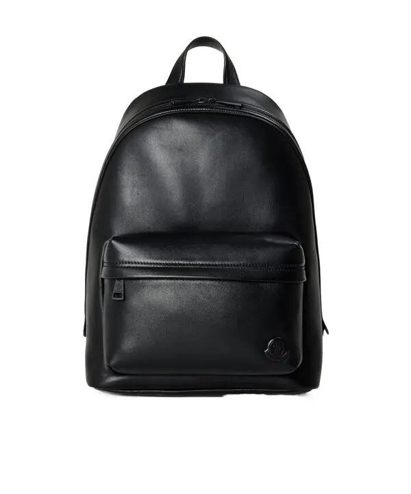 Moncler Leather Backpack - Black