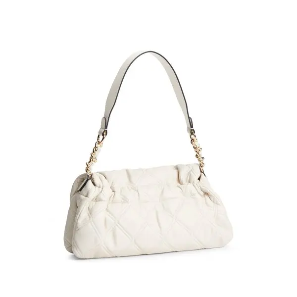Tommy Hilfiger Quilted Shoulder Bag With Gold Tone Hardware
