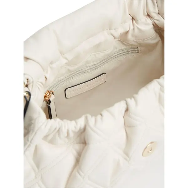 Tommy Hilfiger Quilted Shoulder Bag With Gold Tone Hardware