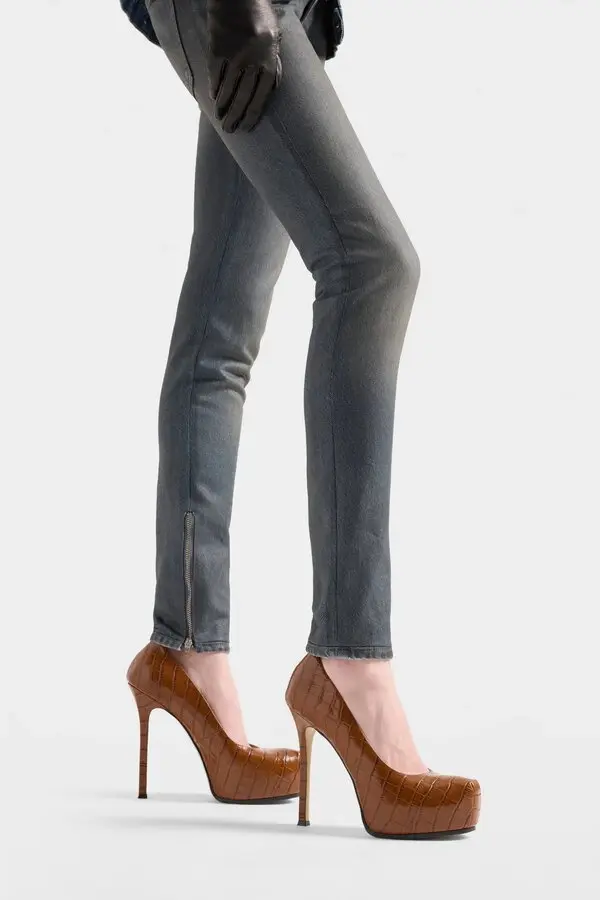 7 For All Mankind Slim Fit Ankle Zip Jeans