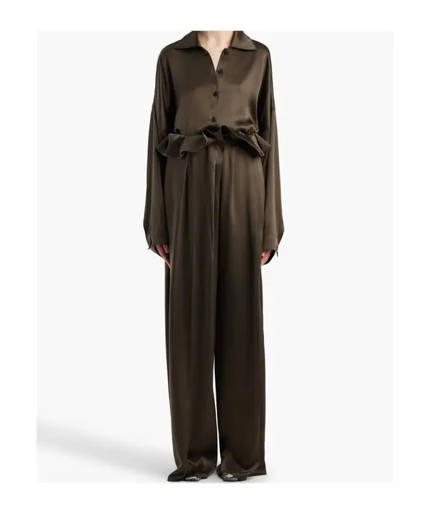 Khaite Bodine Silk Charmeuse Shirt