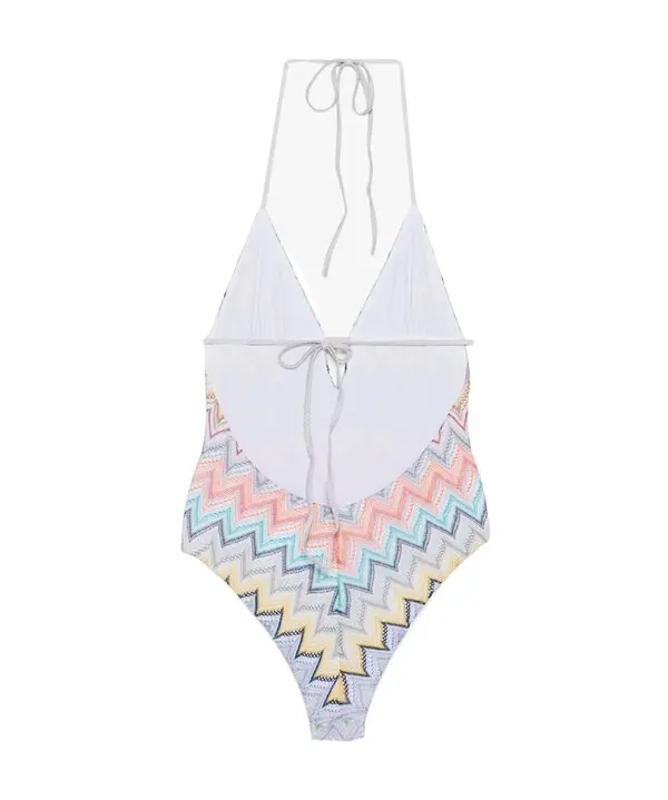 Missoni Zigzag Halterneck One Piece