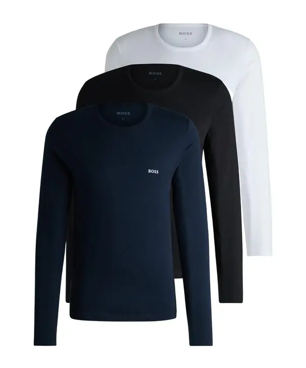 Hugo Boss Long Sleeved Logo T-shirt - Black