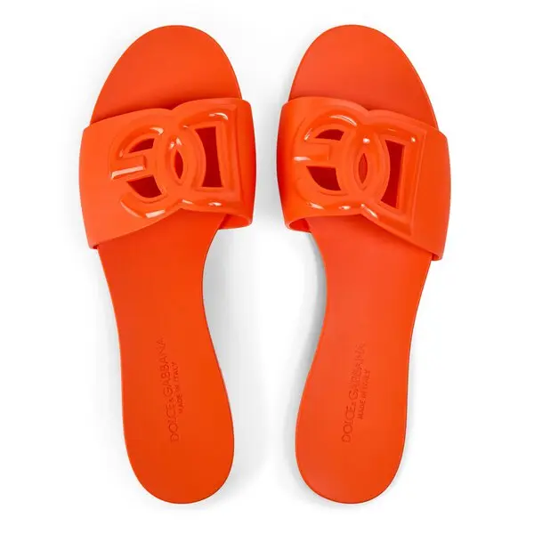 Dolce & Gabbana Logo Slide Sandals