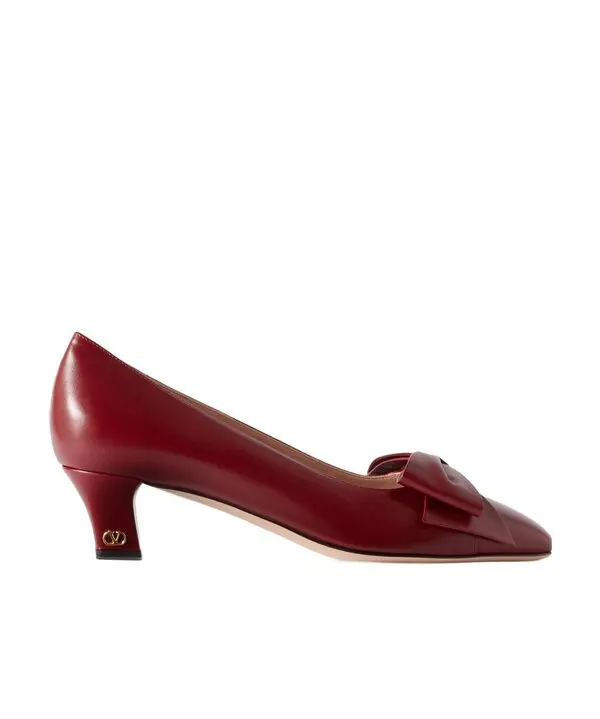 Valentino Garavani Bowow Bow-trimmed High Heels - Red