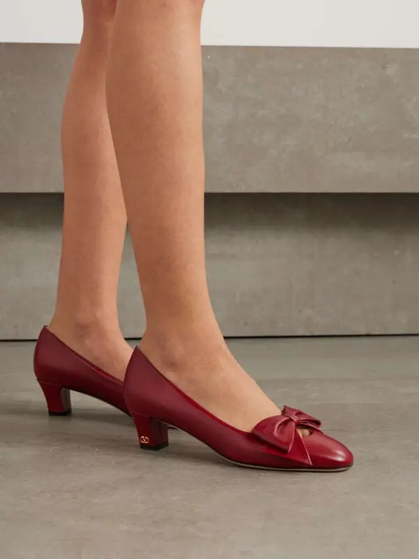 Valentino Garavani Bowow Bow-trimmed High Heels