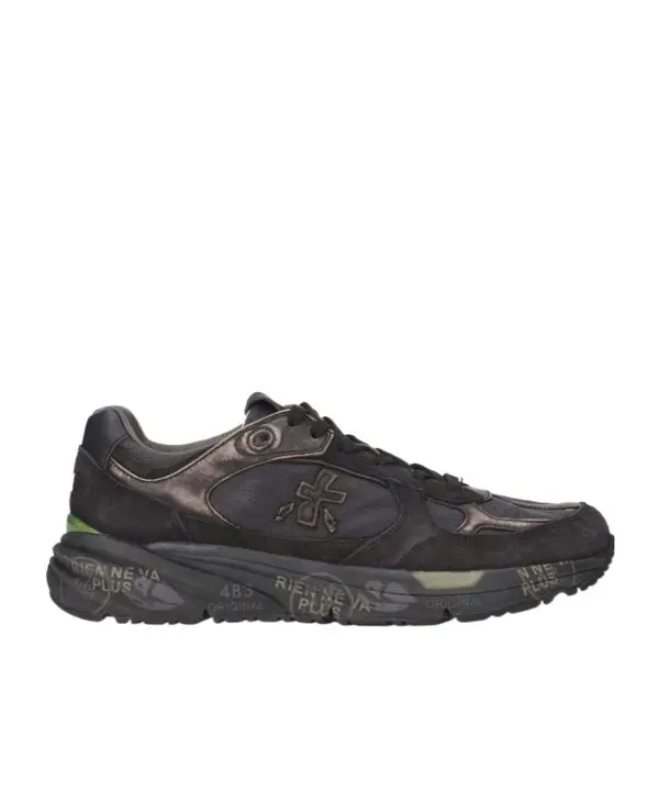 Premiata Round-toe Sneakers - Black