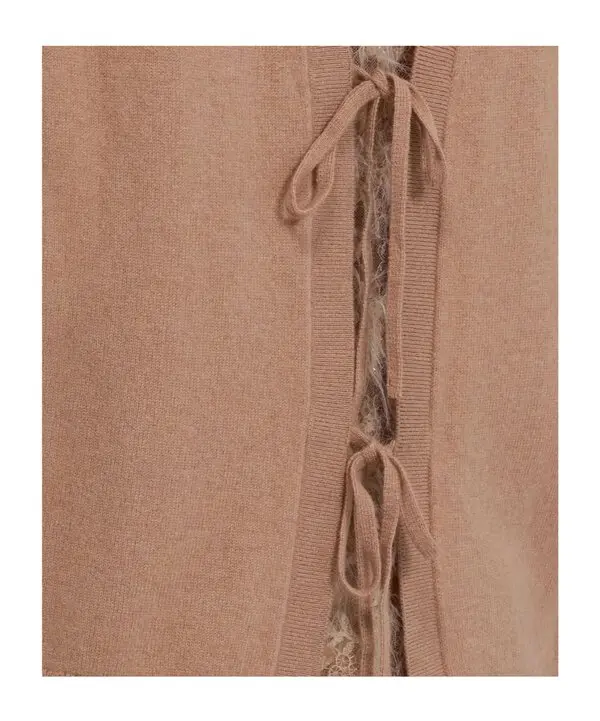 ERMANNO FIRENZE Lace-up Knit Top