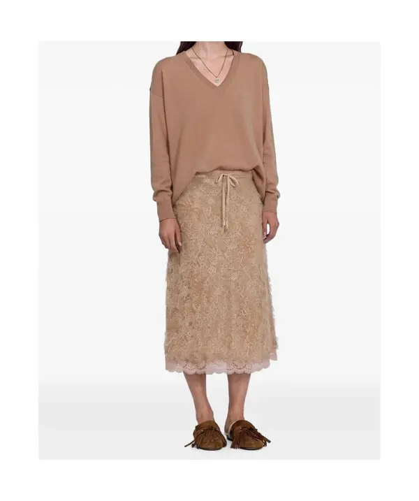 ERMANNO FIRENZE Lace-up Knit Top