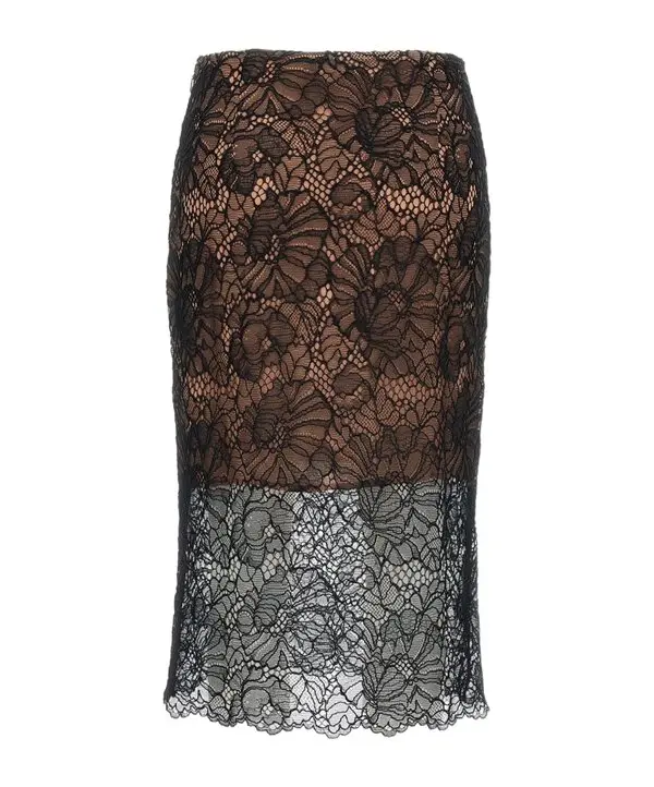 ROTATE BY BIRGER CHRISTENSEN Lace Midi Skirt