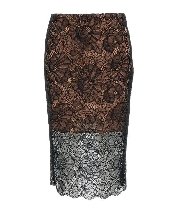 ROTATE BY BIRGER CHRISTENSEN Lace Midi Skirt