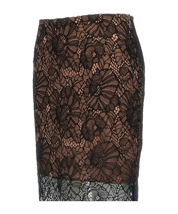 ROTATE BY BIRGER CHRISTENSEN Lace Midi Skirt