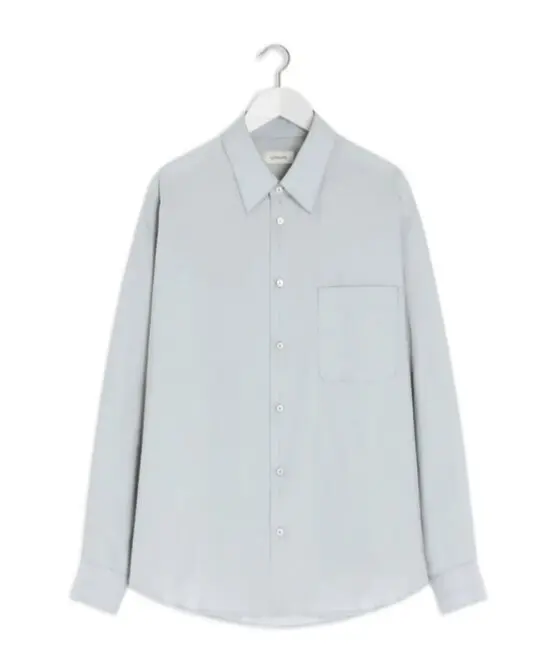 LEMAIRE Chest-pocket Long-sleeve Shirt - Mist