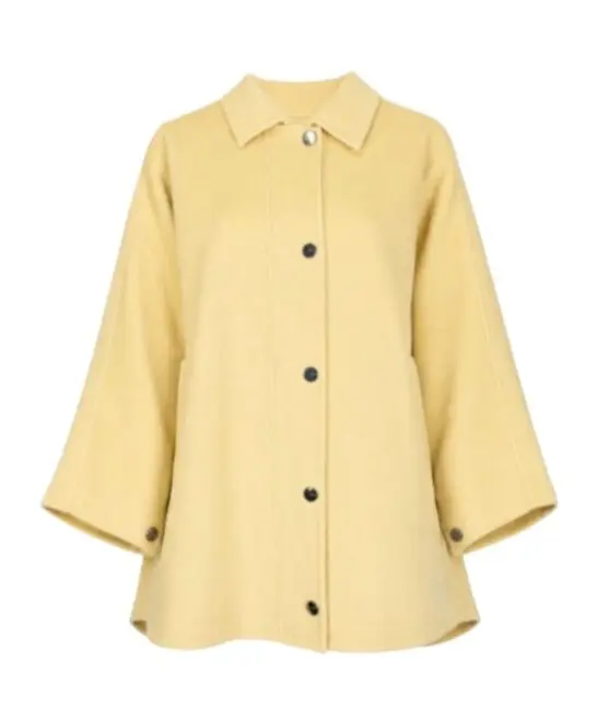 Pinko Long-sleeved Coat With Scarf Detail - Nude