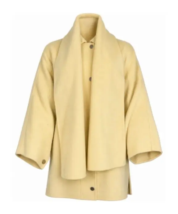 Pinko Long-sleeved Coat With Scarf Detail