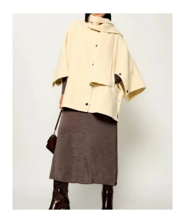 Pinko Long-sleeved Coat With Scarf Detail
