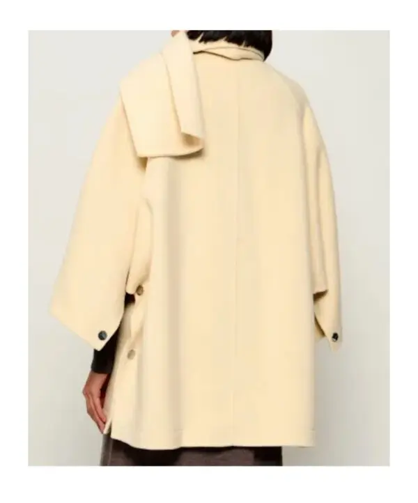 Pinko Long-sleeved Coat With Scarf Detail