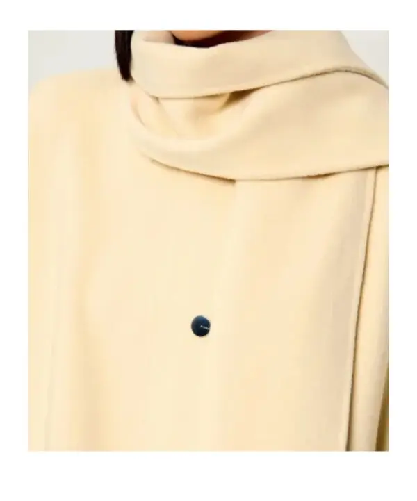 Pinko Long-sleeved Coat With Scarf Detail