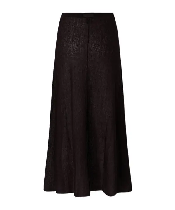 Pinko Knitted A-line Midi Skirt - Brown