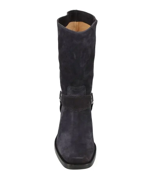 Isabel Marant Étoile Square-toe Block-heel Denim Ankle Boots