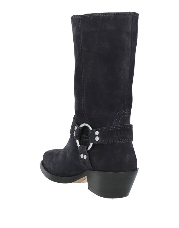 Isabel Marant Étoile Square-toe Block-heel Denim Ankle Boots