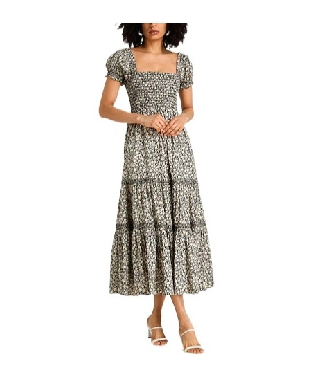 Tory Burch Floral-print Poplin Midi Dress