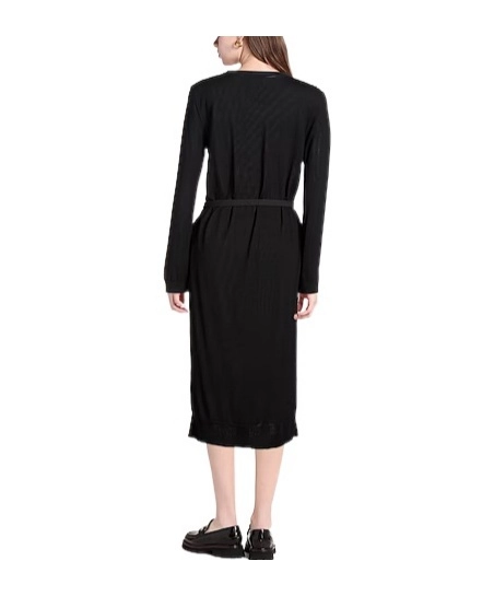 Tory Burch Midi Dress With Printed Panel And Belt