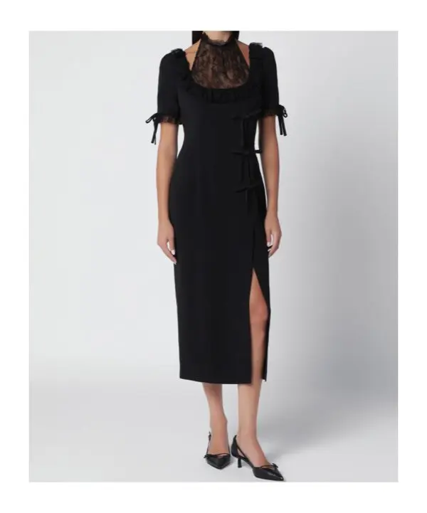 Alessandra Rich Paneled Midi Dress