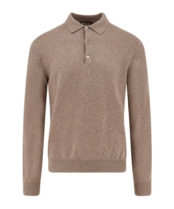 Loro Piana Cashmere Polo Shirt - Nude
