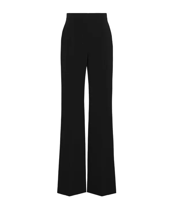 Max Mara Tuxedo-style Cady Trousers - Black