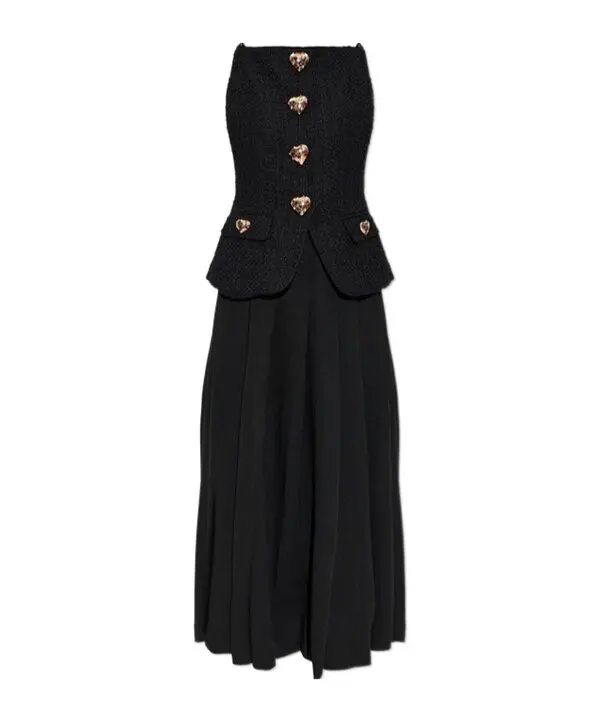 SELF-PORTRAIT Sleeveless Dress - Black