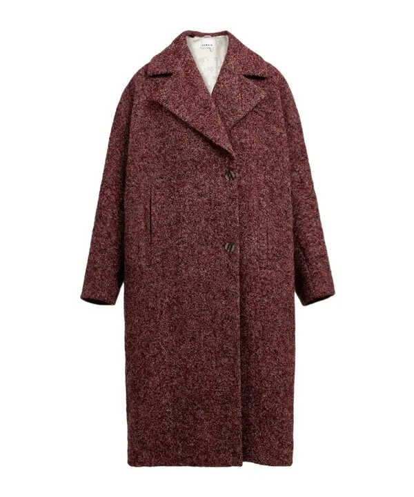 REMAIN BIRGER Tweed Double-breasted Coat