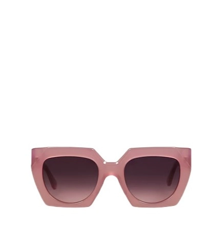 GANNI Geometric Sunglasses - Red