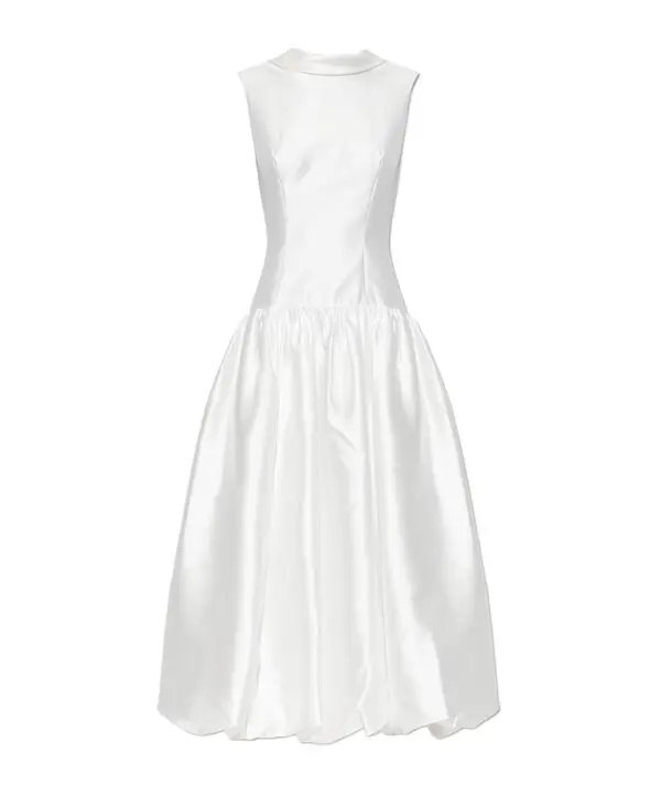 SELF-PORTRAIT Sleeveless Dress - White