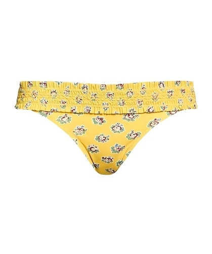 Tory Burch Floral-print Bikini Bottoms - Yellow